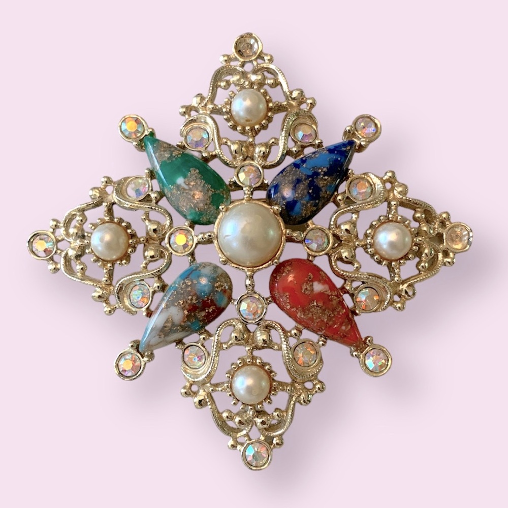 Galaxy Sarah Coventry Brooch - Gem